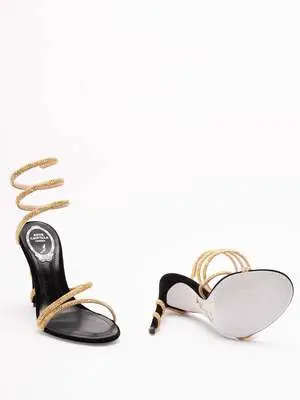 Rene Caovilla Embellished Spiral Strappy Sandals - Multicolor
