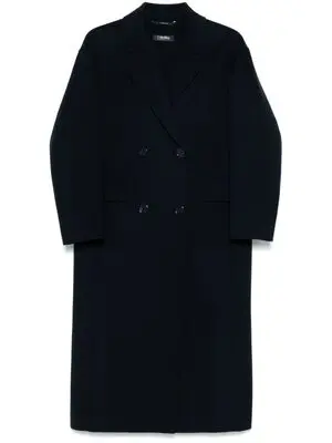 Max Mara Wool Long Coat - Multicolor