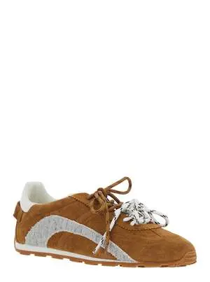 Dsquared2 Leather Sneakers With Embossed Logo - Multicolor