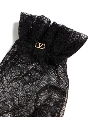 Valentino Garavani Vlogo Lace Gloves - Multicolor