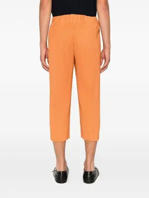 Issey Miyake Homme Plissé Pleated Cropped Trousers