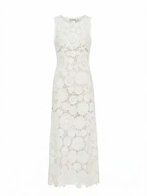 SELF-PORTRAIT Crochet Maxi Dress - Multicolor