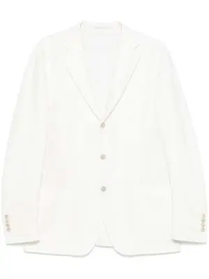 Eleventy Structured Jacket With Notch Lapel And Button Detail