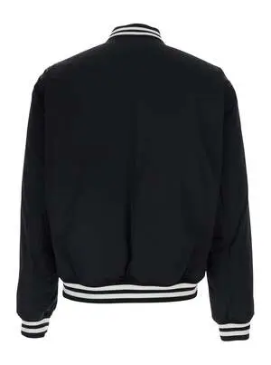 Gucci Black Reversible Tech Fabric Bomber Jacket - Multicolor