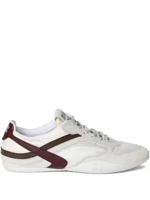 Miu Miu Lace-up Gymnasium Sneakers - Multicolor