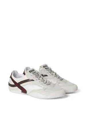 Miu Miu Lace-up Gymnasium Sneakers - Multicolor