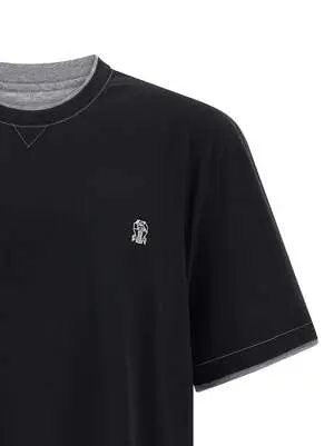 Brunello Cucinelli Double Layer T-shirt