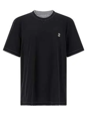 Brunello Cucinelli Double Layer T-shirt