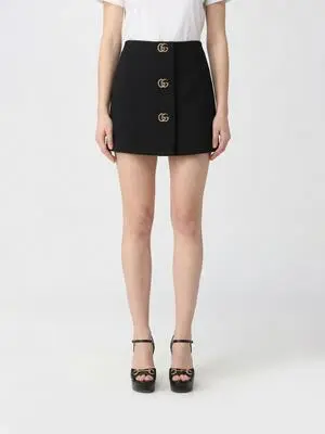 Gucci A-line Skirt With Double G Detail