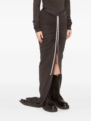 Moncler Rick Owens Cotton Long Skirt