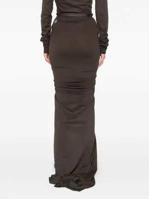 Moncler Rick Owens Cotton Long Skirt - Multicolor