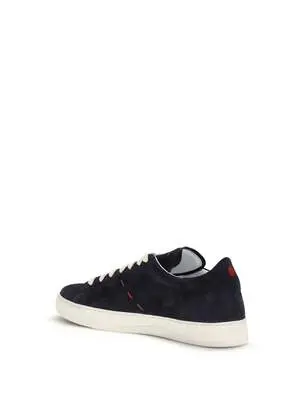 Kiton Suede Lace-up Sneakers - Blue