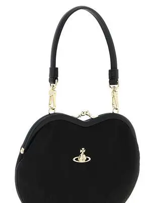 VIVIENNE WESTWOOD Belle Heart Frame Purse - Black