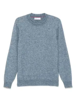 Brunello Cucinelli Brushed Alpaca Crewneck Sweater - Multicolor