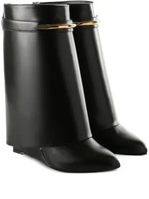 Givenchy Wedge Boots With Strap Detail - Multicolor