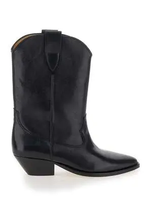 Pull-On Leather Boots
