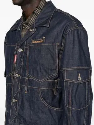 Dsquared2 Denim Jacket With Paneled Design