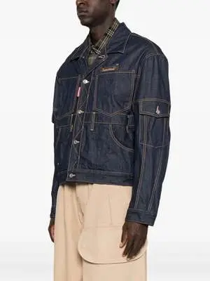 Dsquared2 Denim Jacket With Paneled Design