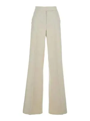 Max Mara High-waisted Linen Pants - Multicolor