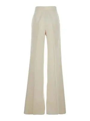 Max Mara High-waisted Linen Pants - Multicolor