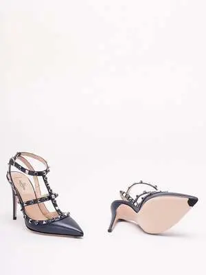 Valentino Garavani Rockstud Ankle Strap Pumps - Multicolor