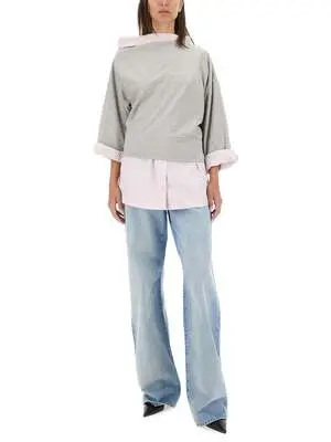Dries Van Noten Cotton Shirt Sweatshirt