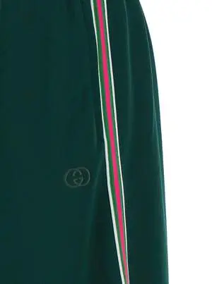 Gucci Tech Fabric Pants With Stripe Detail