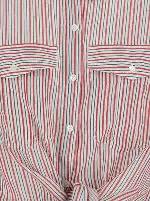 Isabel Marant Étoile Cotton Striped Shirt With Front Bow Detail
