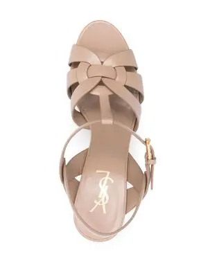 Saint Laurent Tribute Leather Sandals - Multicolor