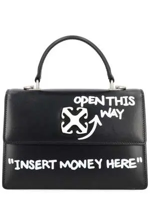 Off-White Jitney 1.4 Top Handle Bag - Black