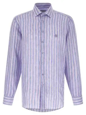 Etro Striped Linen Shirt - Multicolor