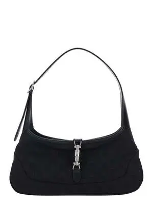 Gucci Jackie Shoulder Bag With Front Closure In Gg Fabric - Multicolor