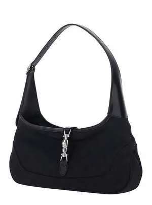 Gucci Jackie Shoulder Bag With Front Closure In Gg Fabric - Multicolor