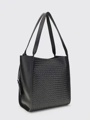 Bottega Veneta Woven Shoulder Bag - Black