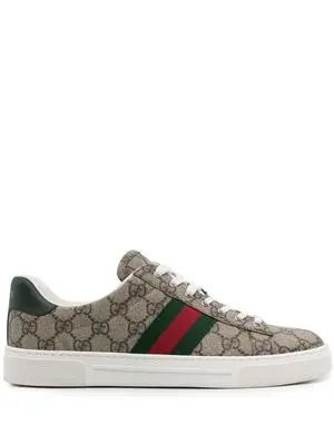 Gucci Ace Gg Supreme Canvas Sneakers - Multicolor