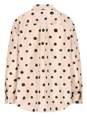 Fendi Silk Falena Dots Print Shirt - Multicolor