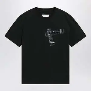 MAISON MARGIELA Taped Cotton Jersey T-shirt - Black