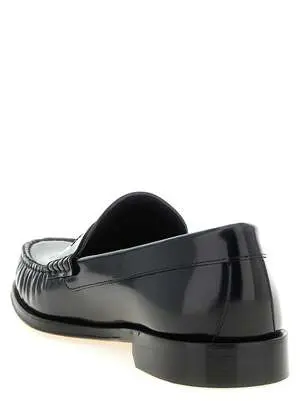 TOM FORD Shiny Leather Loafers With Moc Toe