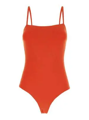 ERES Aquarelle Spaghetti Strap One-piece Swimsuit - Orange