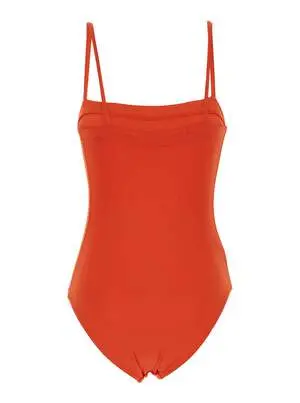 ERES Aquarelle Spaghetti Strap One-piece Swimsuit - Orange