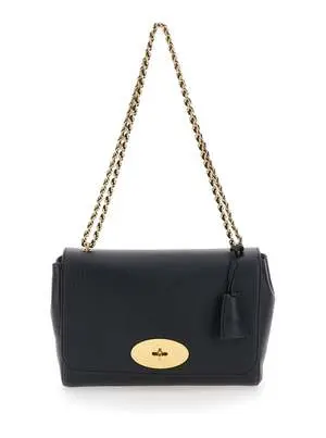 Mulberry MULBERRY "MEDIUM LILY" Shoulder Bag With Leather Plate Multicolor