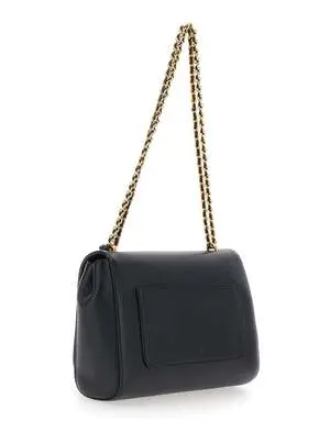 Mulberry Medium Lily" Shoulder Bag With Leather Plate - Multicolor