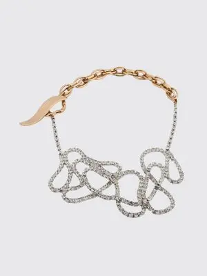 Max Mara Embellished Chain Bracelet - Silver
