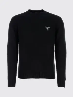 Prada Fine Knit Crew Neck Sweater - Black
