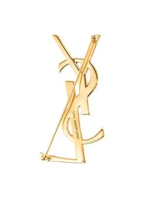 Saint Laurent Monogram Brooch