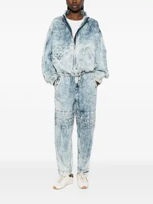 Isabel Marant Étoile Plume Acid Wash Denim Jacket - Multicolor
