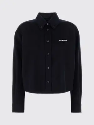 Miu Miu Wool Blend Shirt - Blue