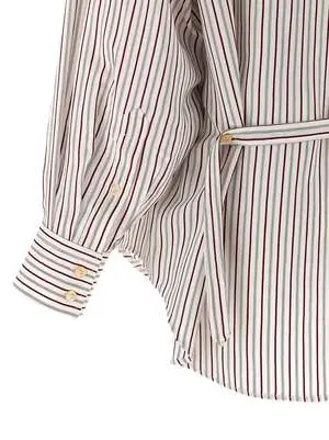 Isabel Marant Étoile Aurora Striped Viscose And Silk Blend Shirt