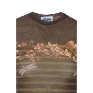 JEAN PAUL GAULTIER Floral Print Short Sleeve Dress