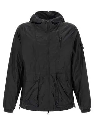 Stone Island 4100057 Cordura Ripstop Nylon Hooded Jacket - Blue